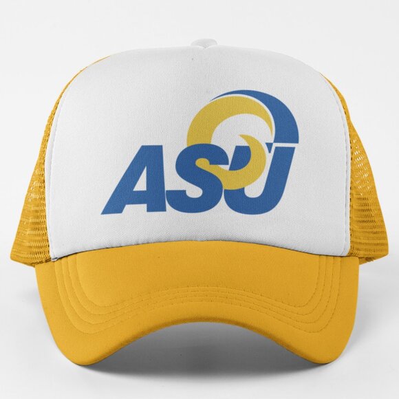 Accessories | New Asu Angelo State Rams Foam Trucker Snapback Hat 2tone ...
